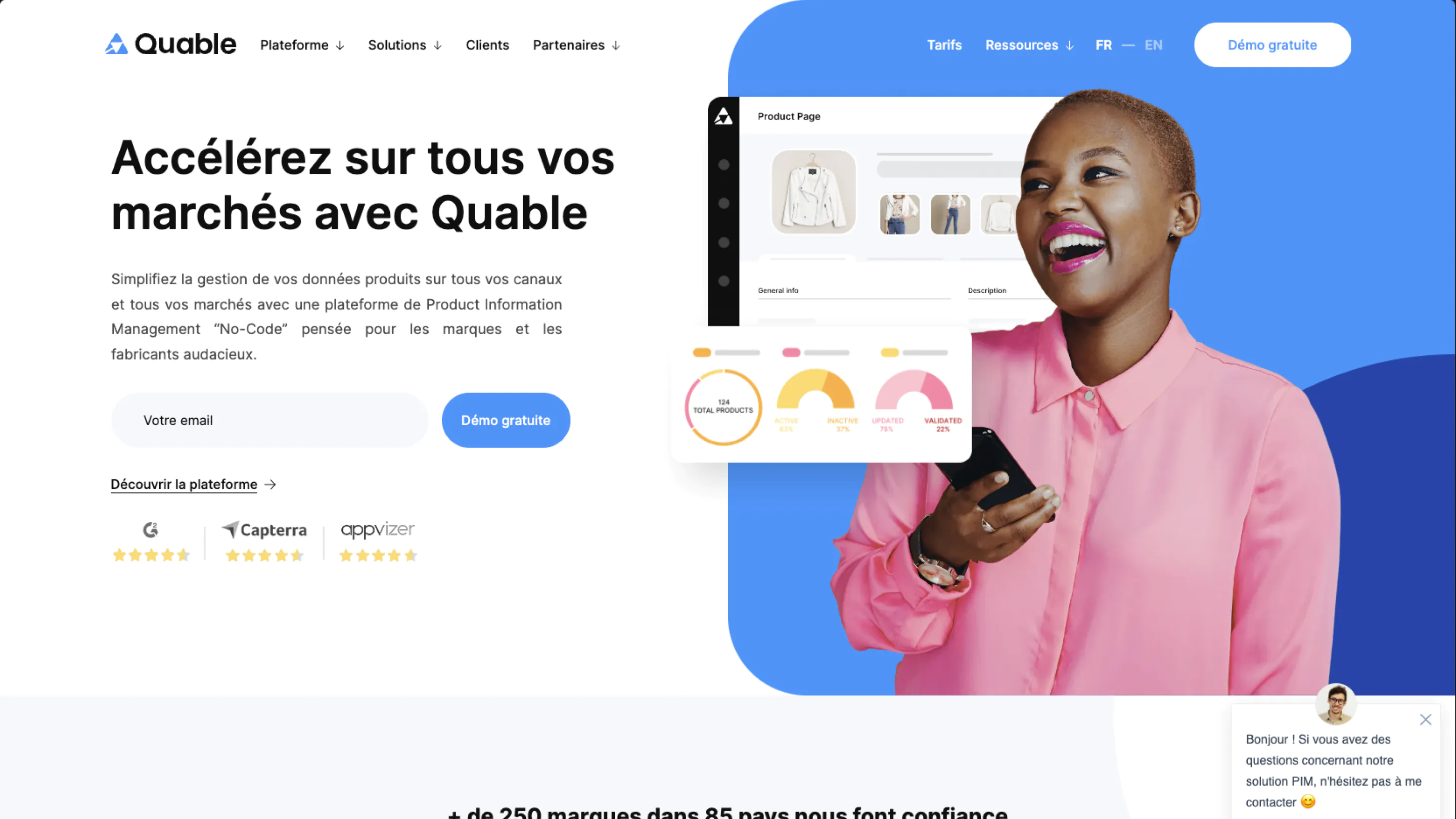 Latest generation PIM & DAM solution in SaaS - Quable