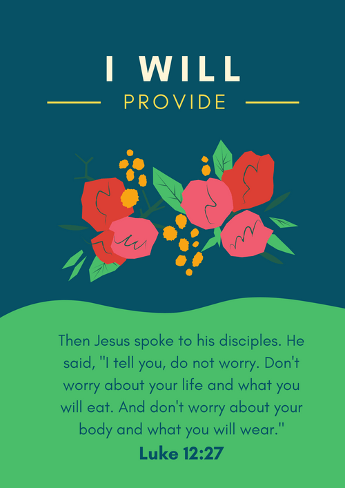 St Bart's Kids Resource: Promises You Can Count On: I Will Provide ...