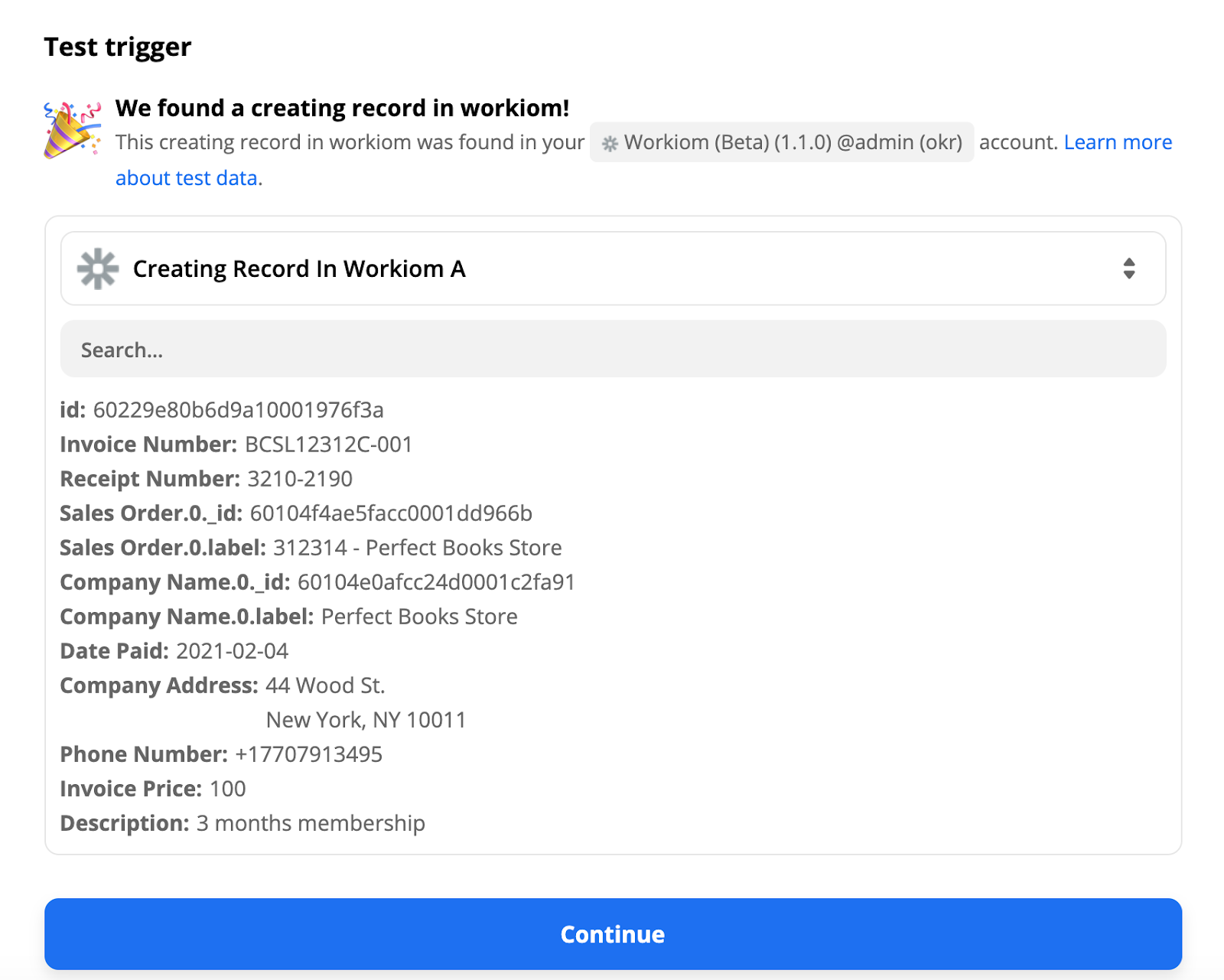 Generating Automated Documents using Workiom, Zapier & Google Docs
