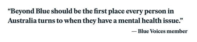 The work of Beyond Blue — Helping battle depression and anxiety