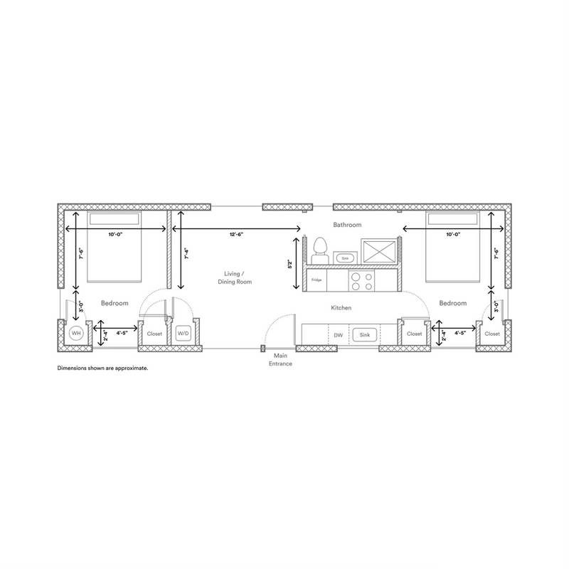 2 Bedroom ADU Plans