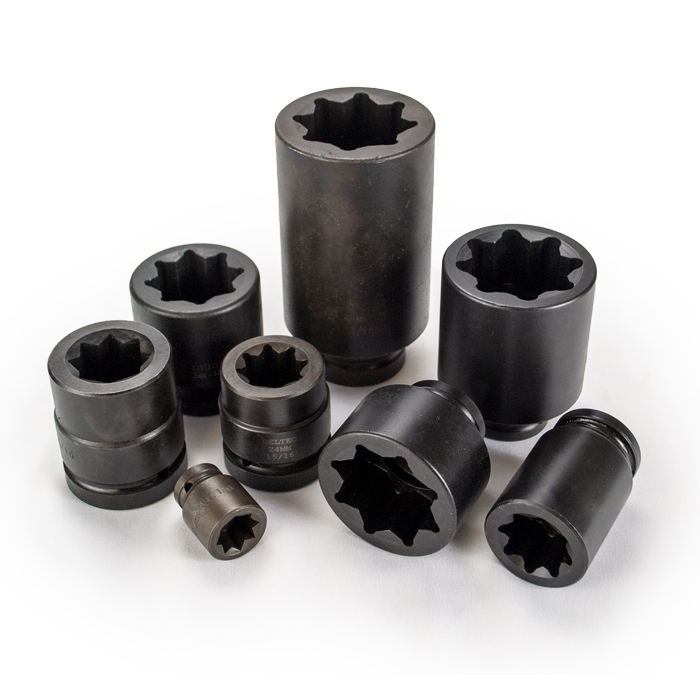 Six Point 1/2" Square Drive Metric Standard