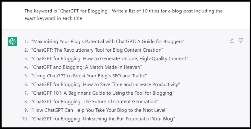 How to use ChatGPT for content creation?