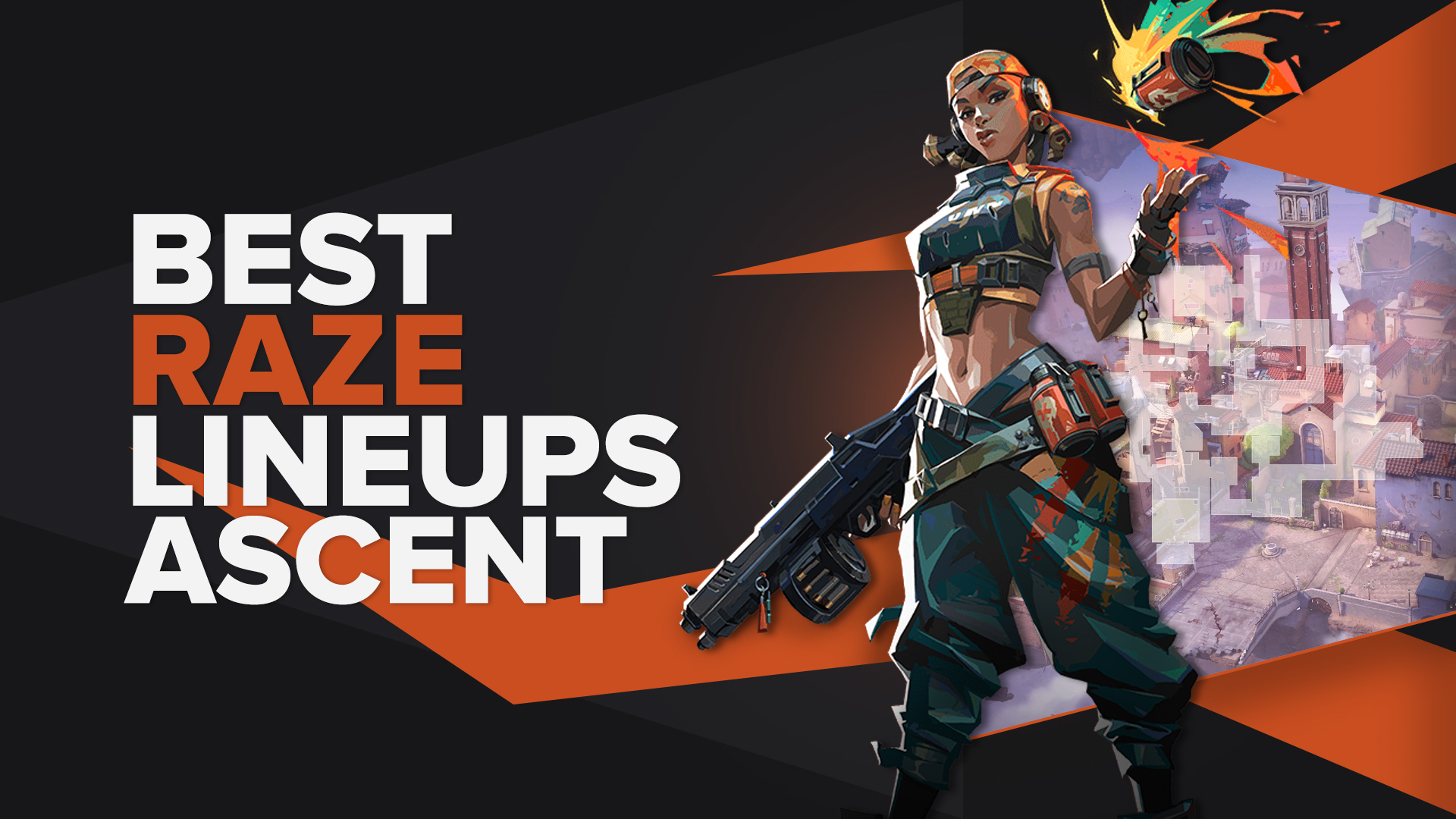 Best Raze Lineups on Ascent | Boom Bot | Nades | TGG