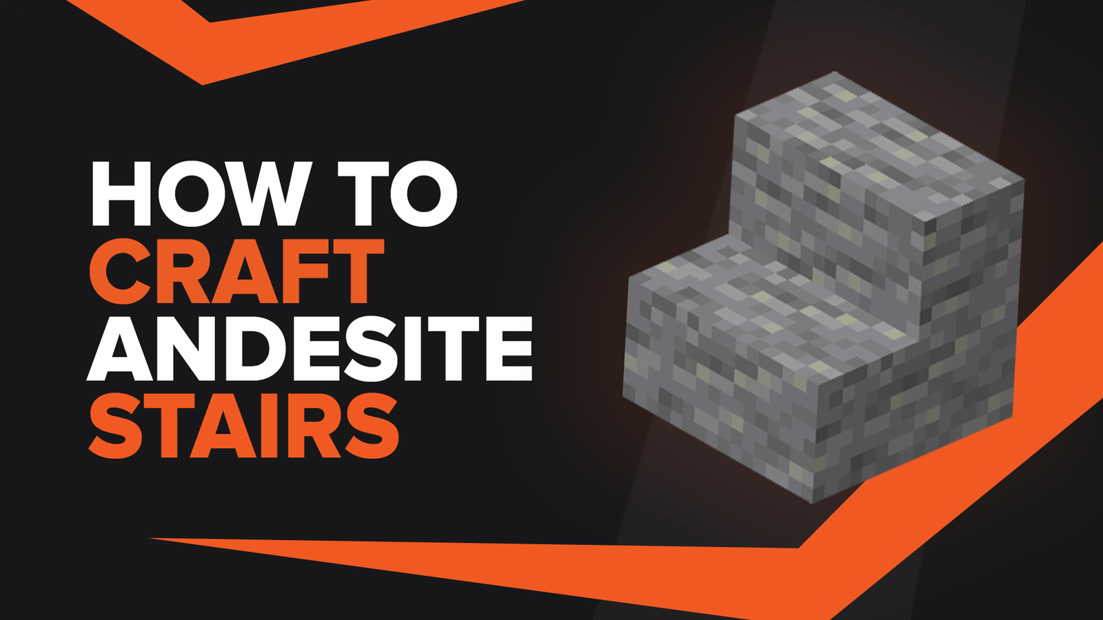 How To Make Andesite Stairs In Minecraft | TGG