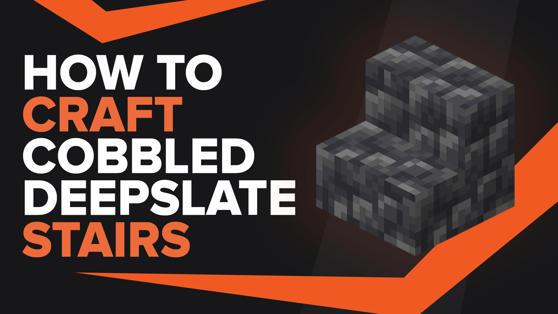 How To Make Cobbled Deepslate Stairs In Minecraft | TGG