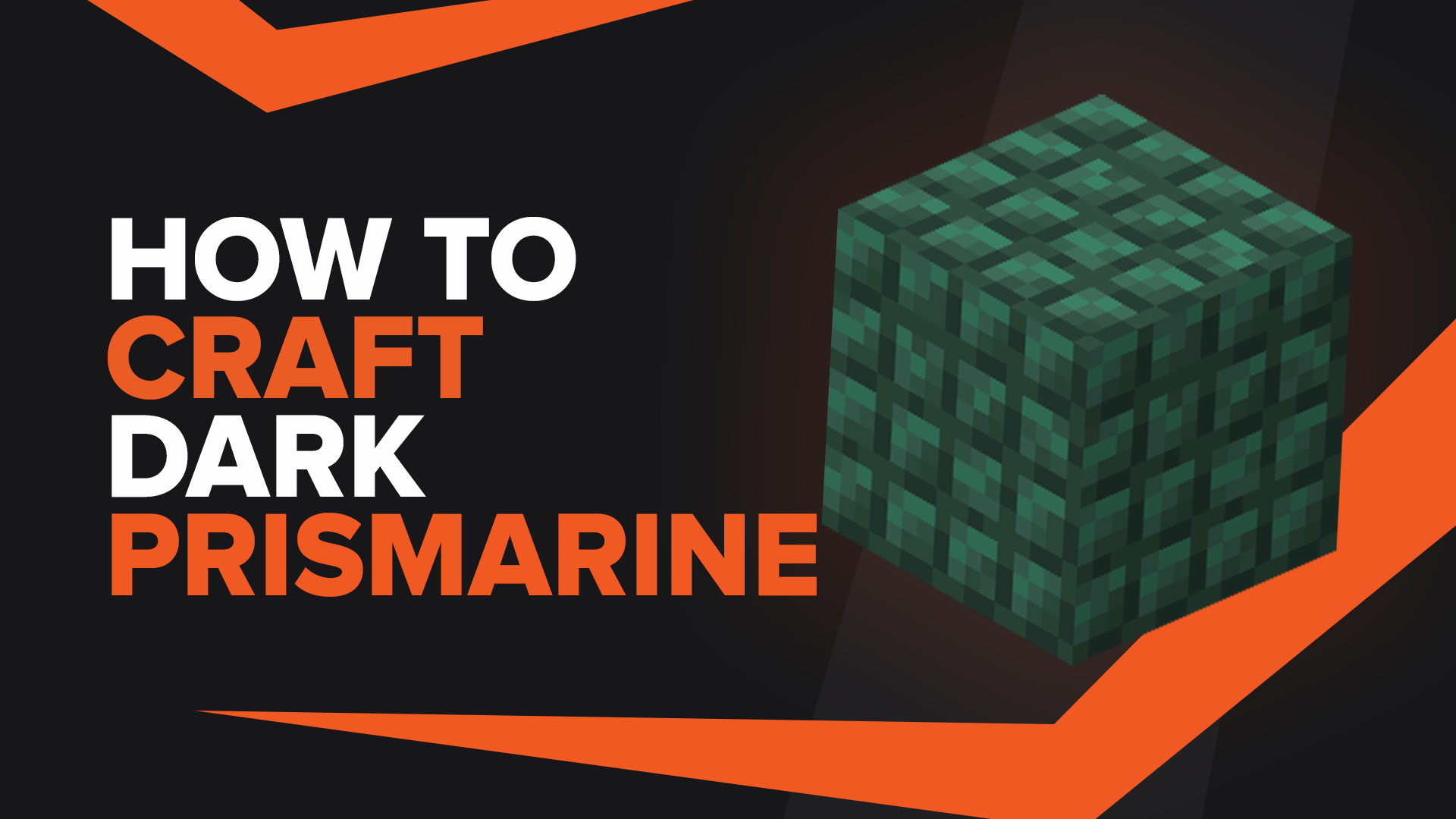 How To Make Dark Prismarine In Minecraft | TGG