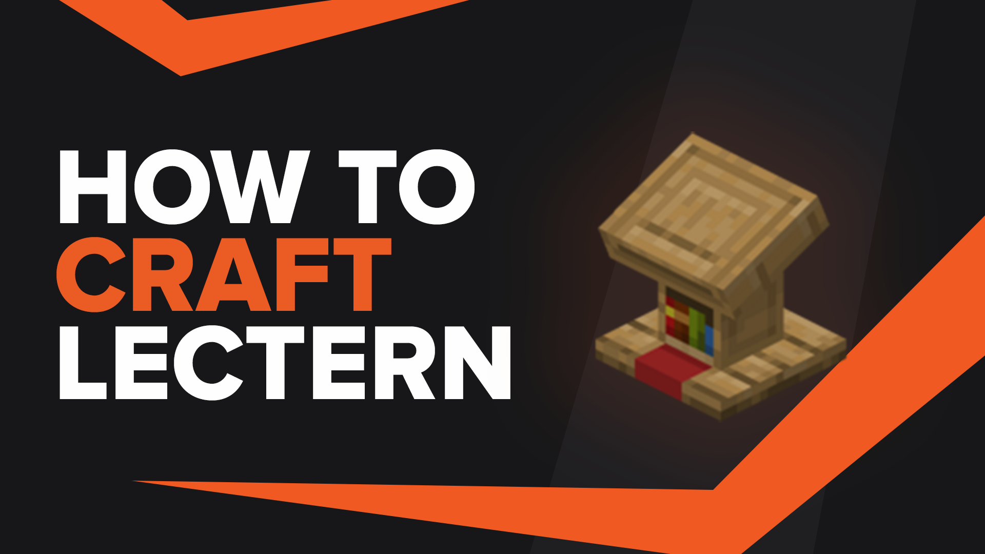How To Make Lectern In Minecraft | TGG