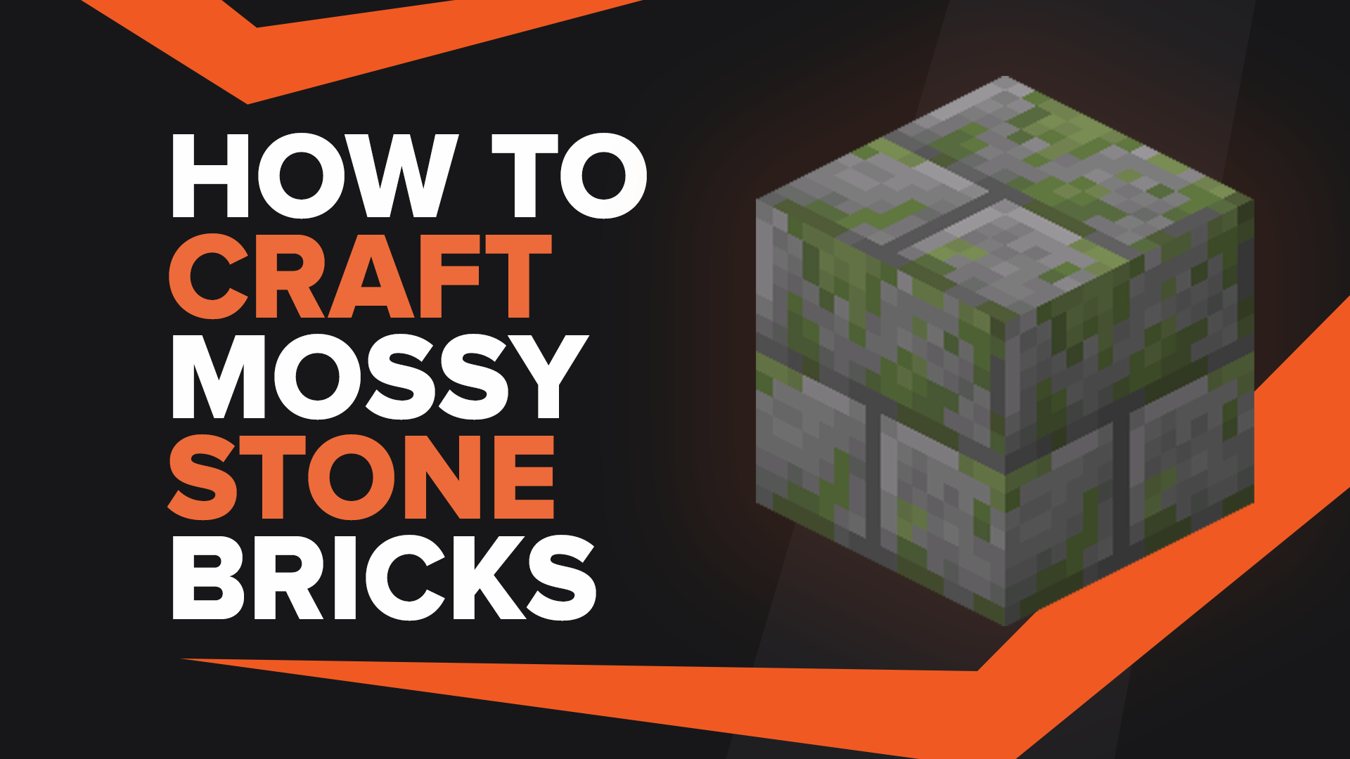 How To Make Mossy Stone Bricks In Minecraft | TGG