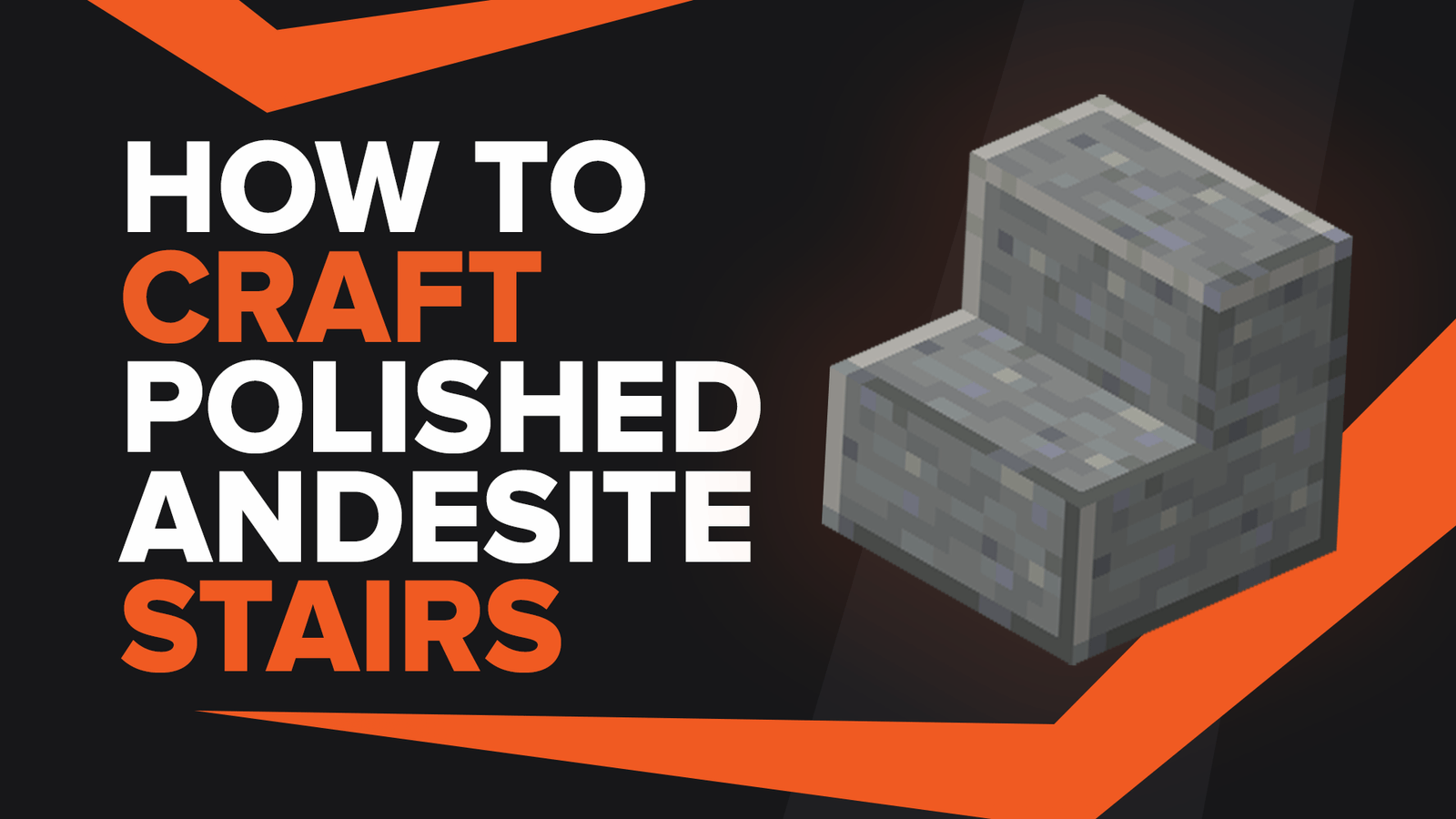 How To Make Polished Andesite Stairs In Minecraft | TGG