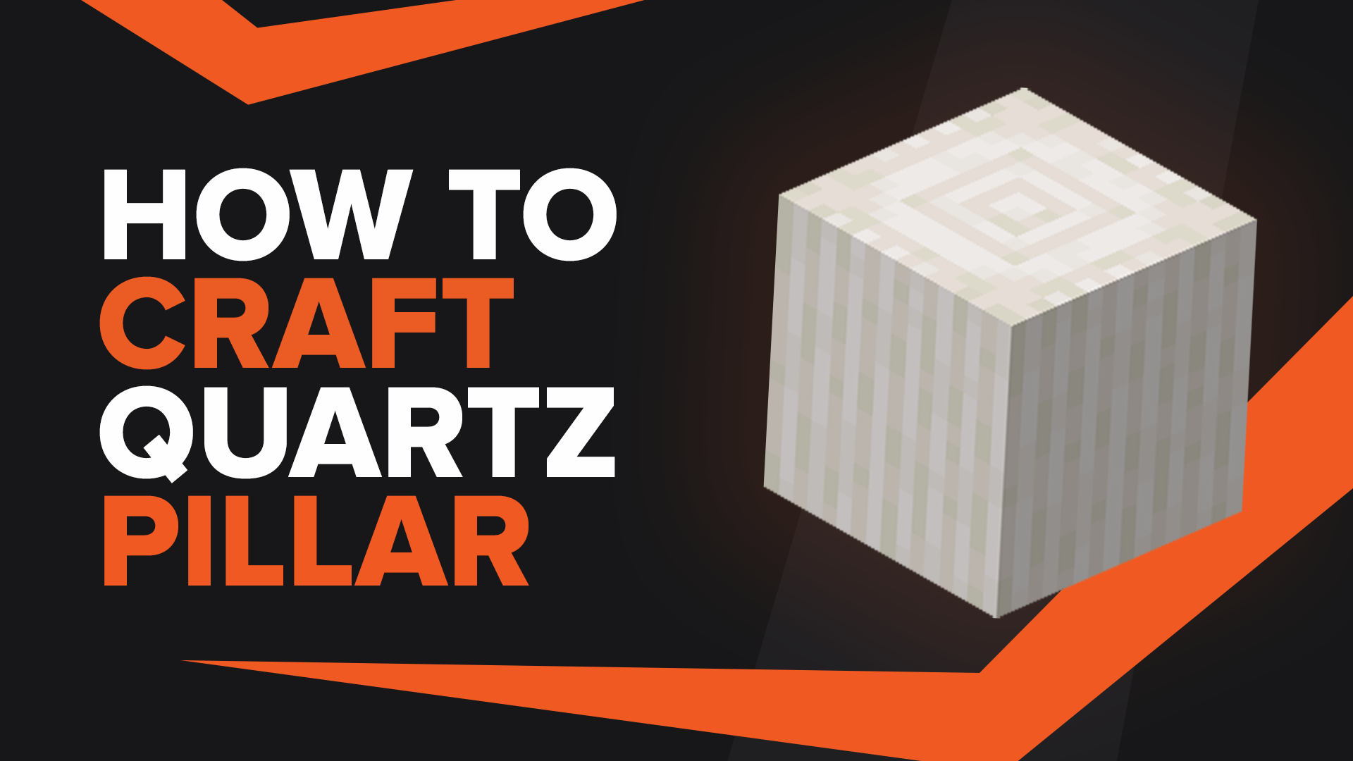 How To Make Quartz Pillar In Minecraft | TGG