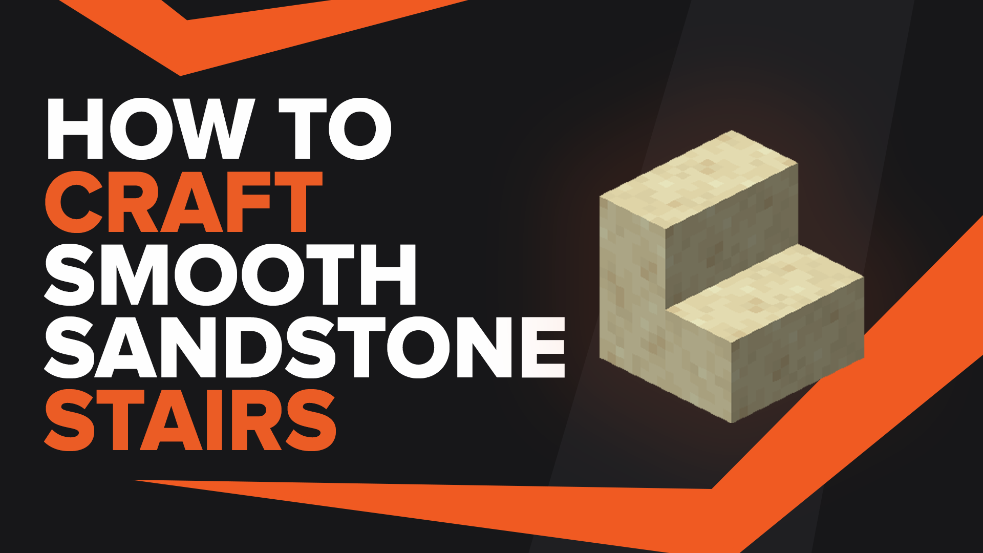 How To Make Smooth Sandstone Stairs In Minecraft | TGG