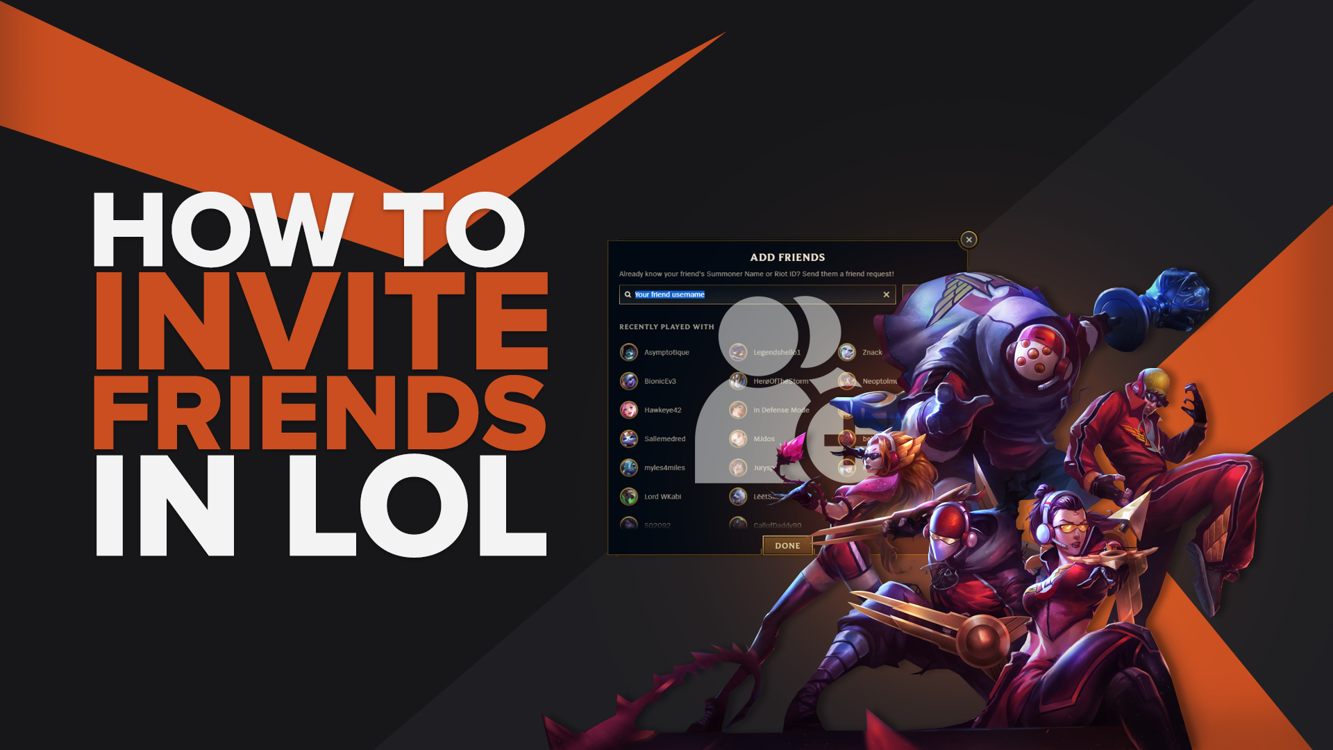 How to Invite Friends in League of Legends | TGG