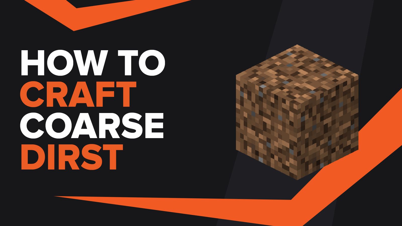 How To Make Coarse Dirt In Minecraft | TGG