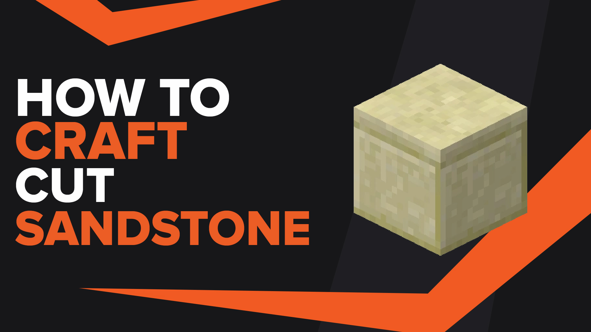 How To Make Cut Sandstone In Minecraft | TGG