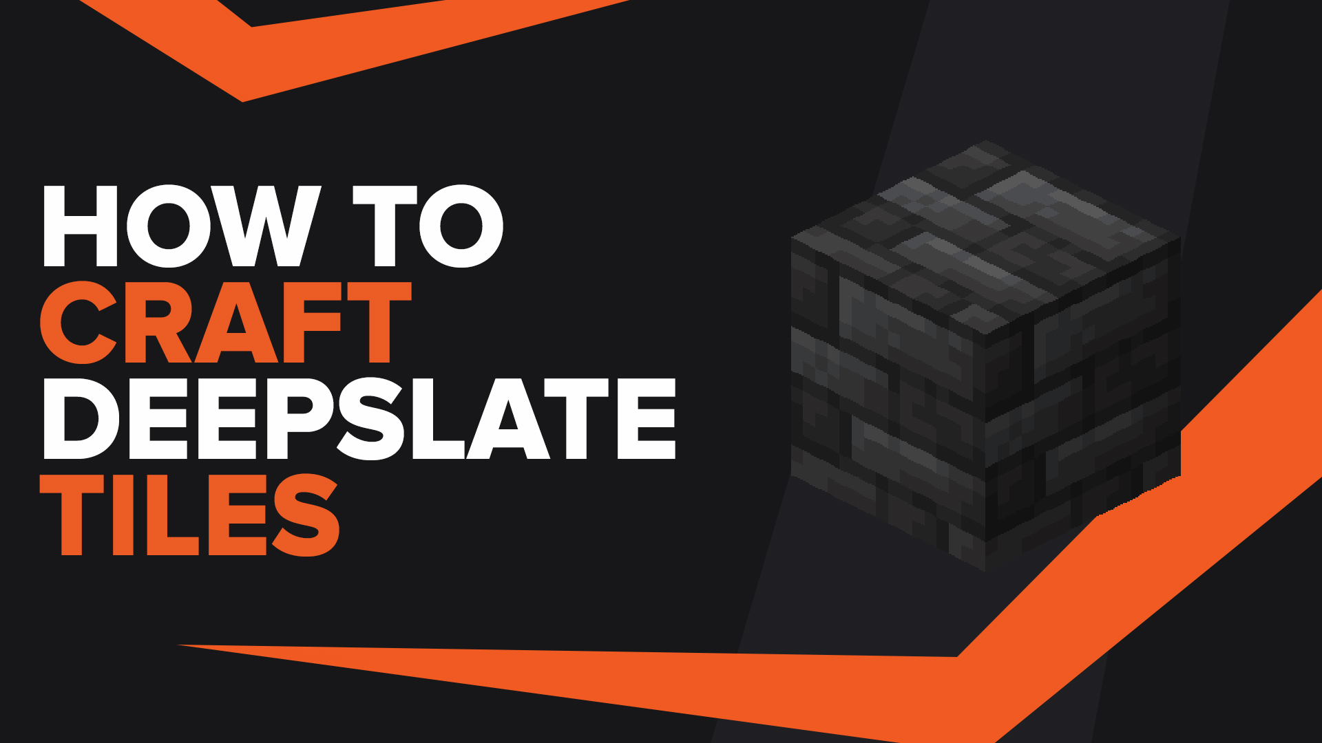 How To Make Deepslate Tiles In Minecraft | TGG
