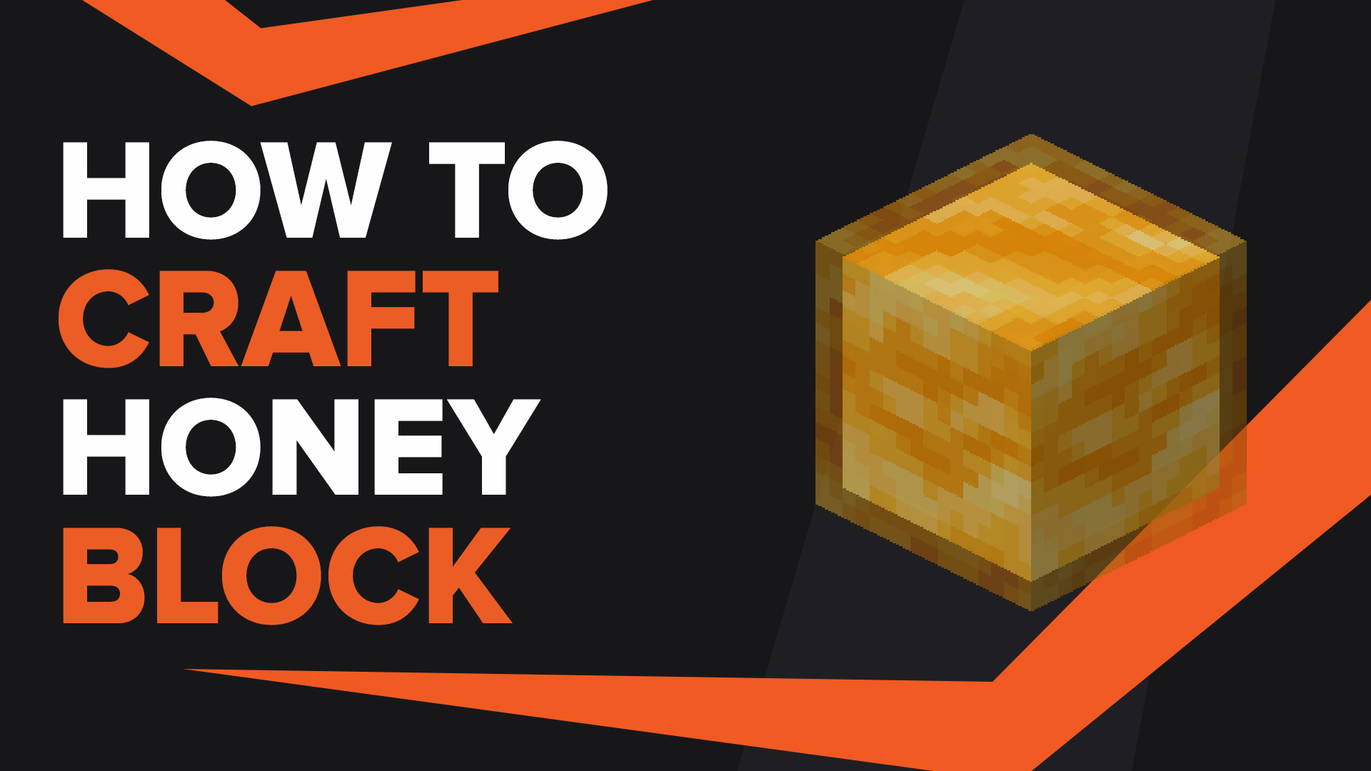 How To Make Honey Block In Minecraft | TGG