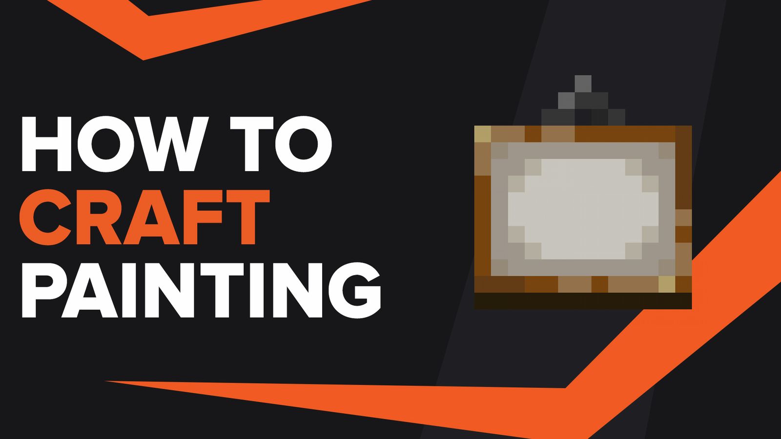 How To Make Painting In Minecraft | TGG