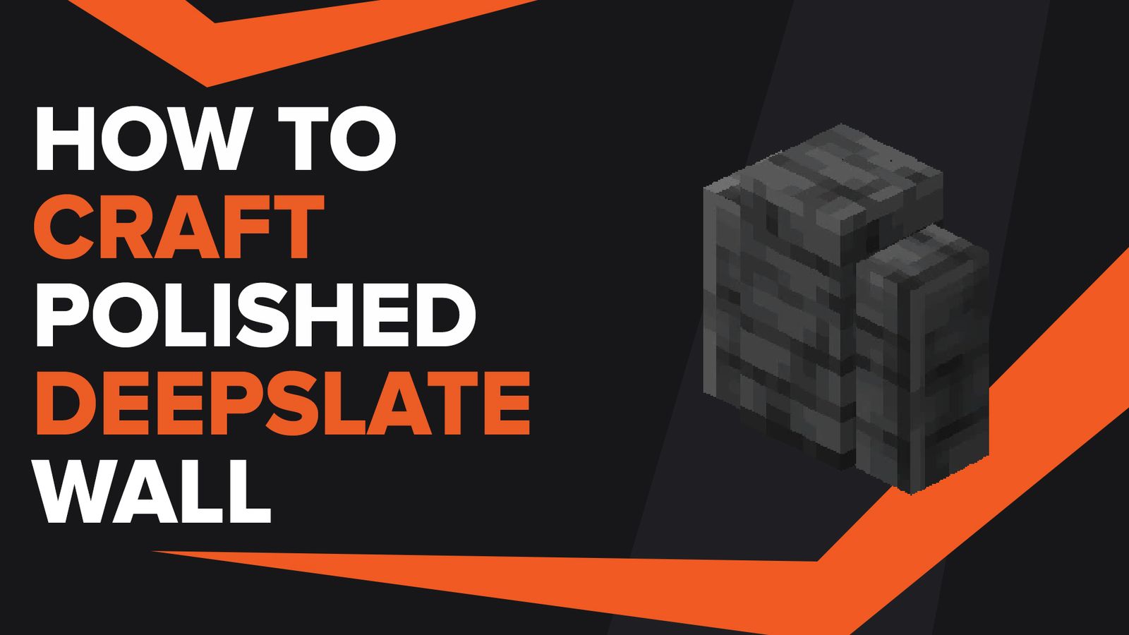 How To Make Polished Deepslate Wall In Minecraft | TGG