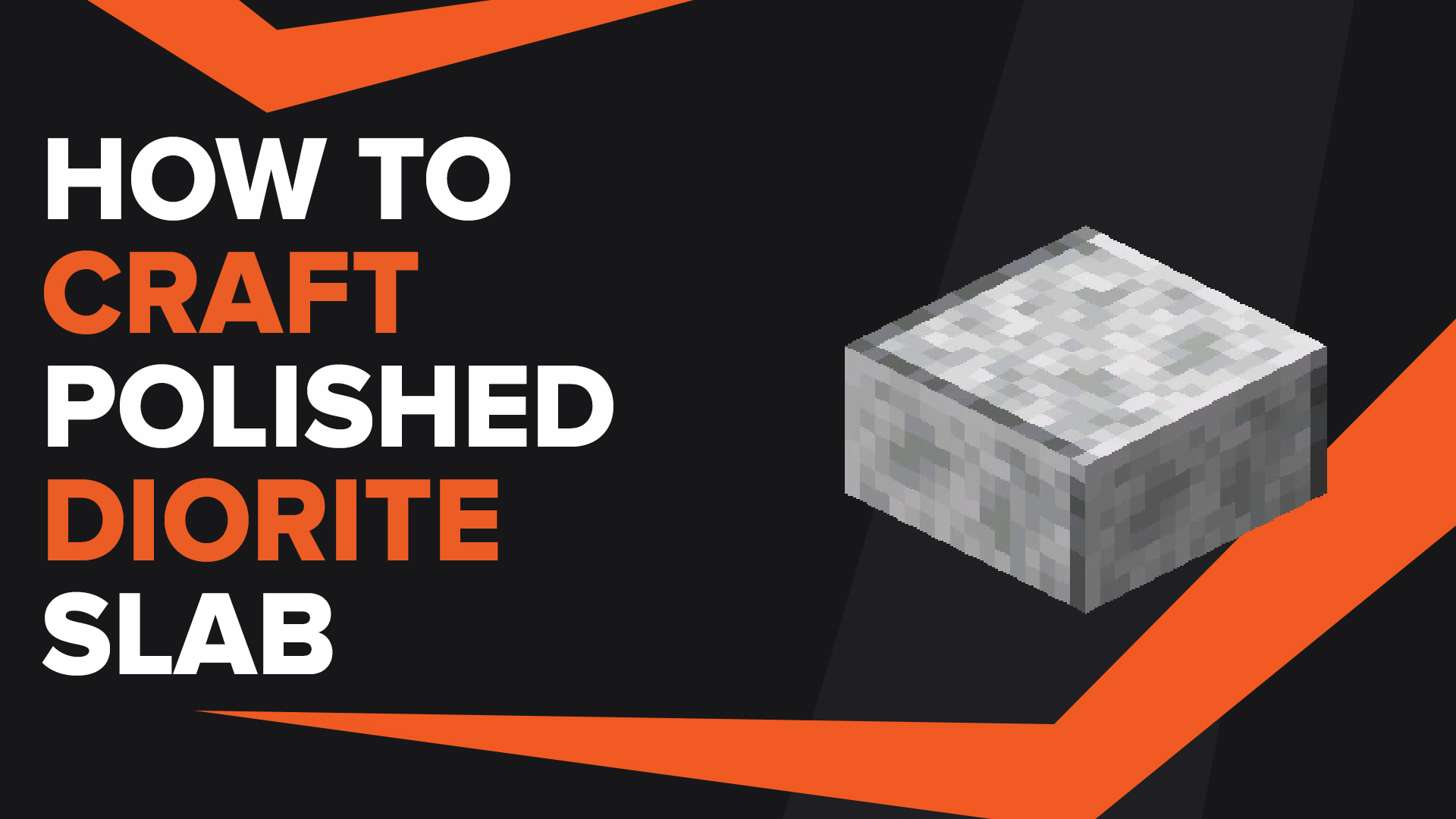 How To Make Polished Diorite Slab In Minecraft | TGG