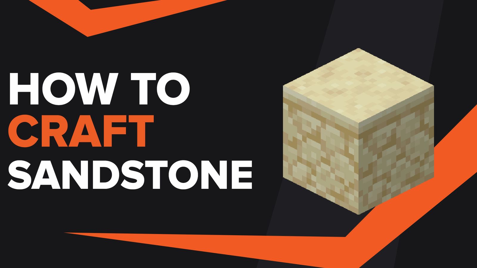 How To Make Sandstone In Minecraft | TGG