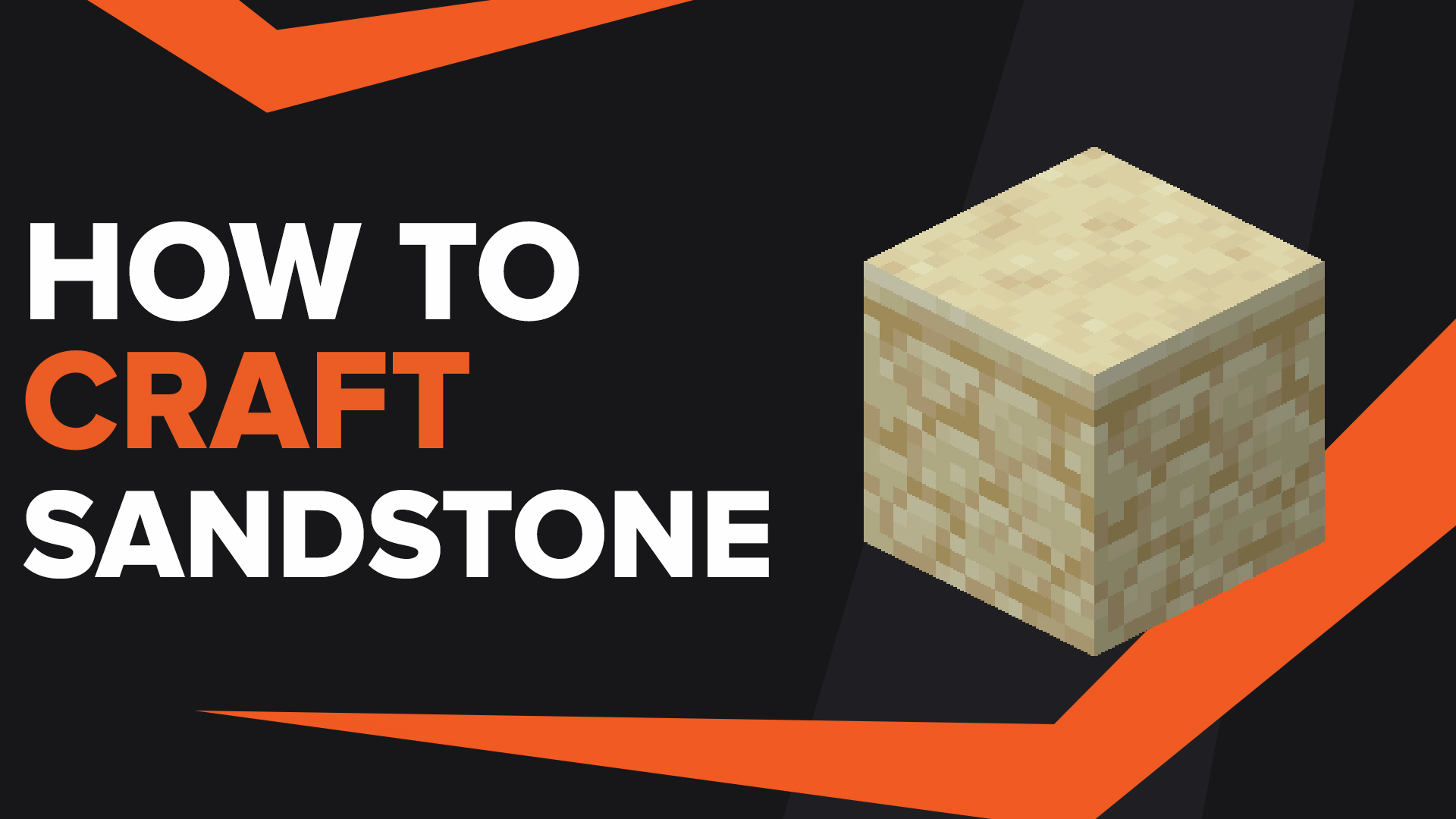 How To Make Sandstone In Minecraft | TGG