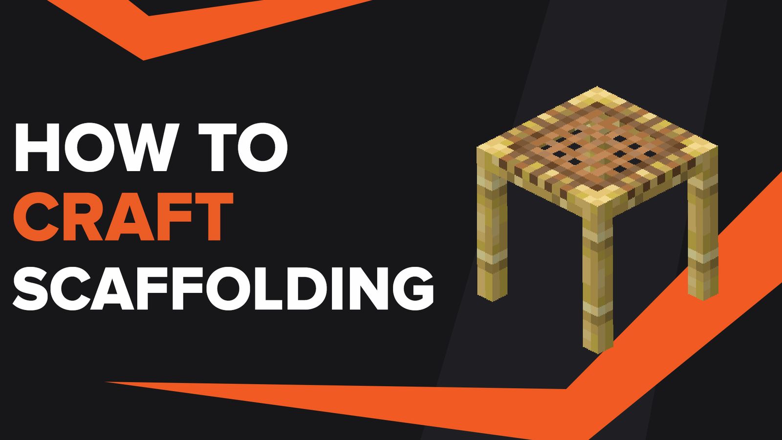 How To Make Scaffolding In Minecraft | TGG