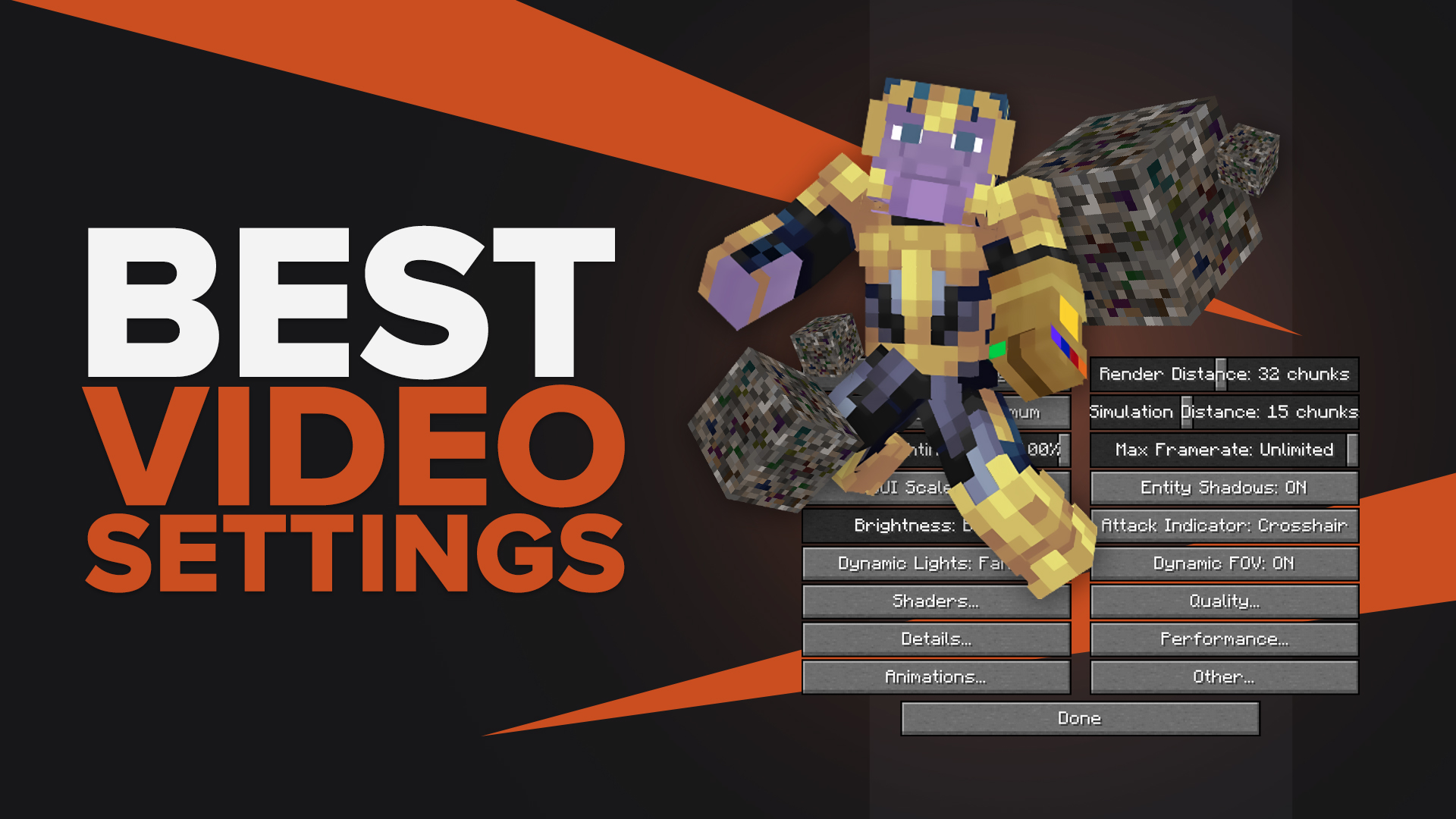 Best Video Setting For Minecraft | TGG