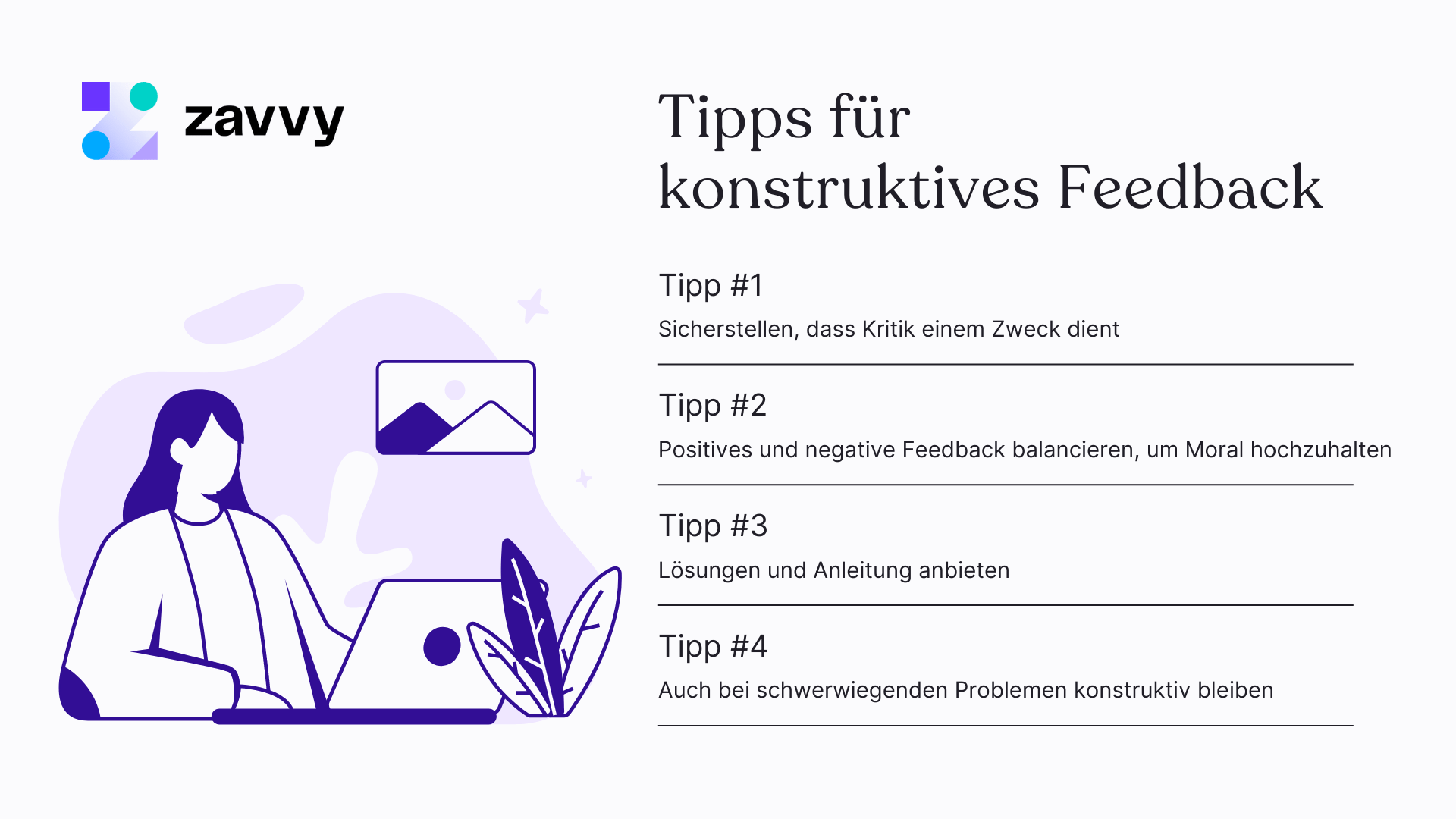 Der umfassende Leitfaden für konstruktives Feedback | Zavvy