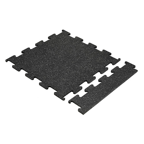 Gym 15mm – 30mm PUZZLE EDGE RUBBER TILE - Gym Flooring