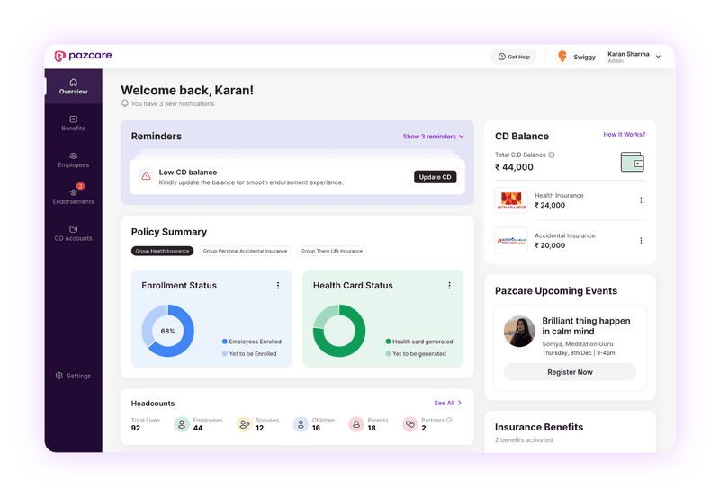 Pazcare - Modernize Employee Benefits Management