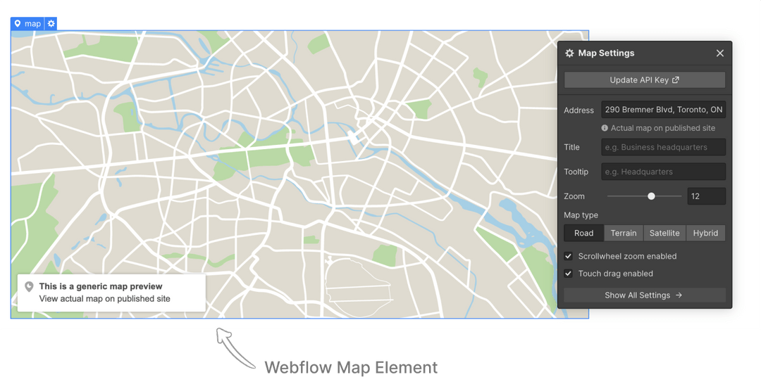 Webflow Maps — Create a Custom Google Map