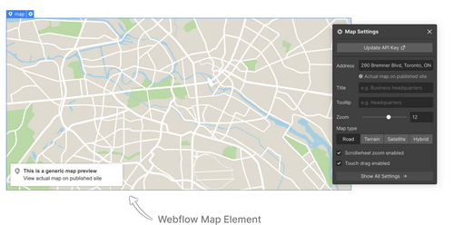 Webflow Maps — Create a Custom Google Map
