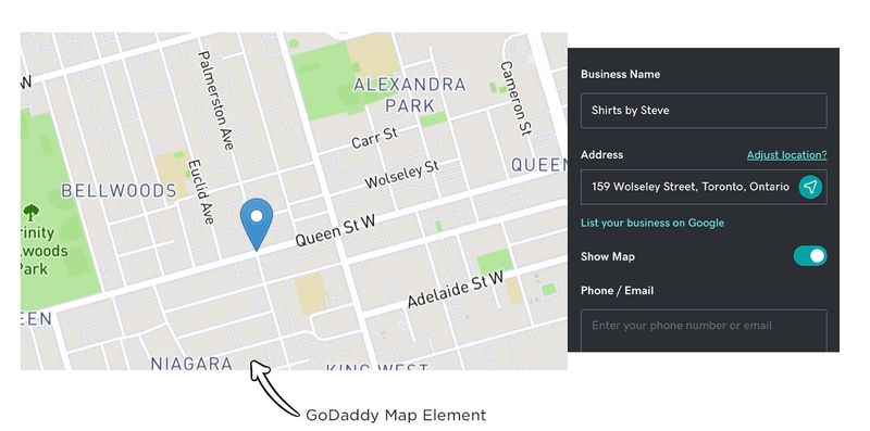 GoDaddy Maps — Create a Custom Google Map