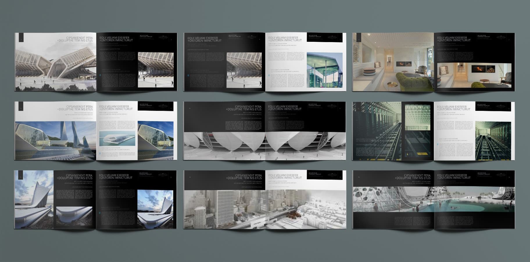 Architecture Portfolio Template Indesign Free Printable Templates