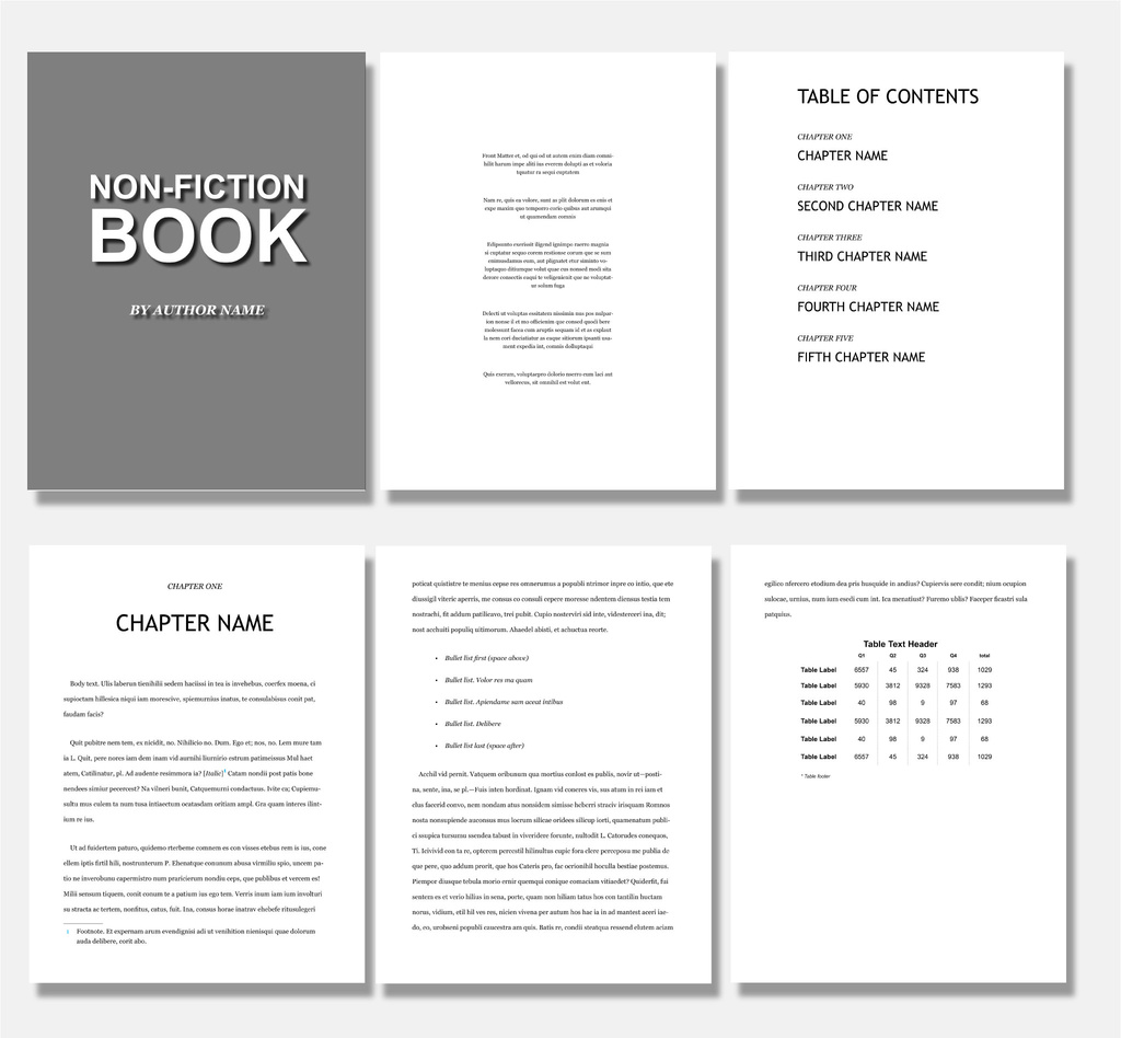 Free Template Indesign Book Printable Templates