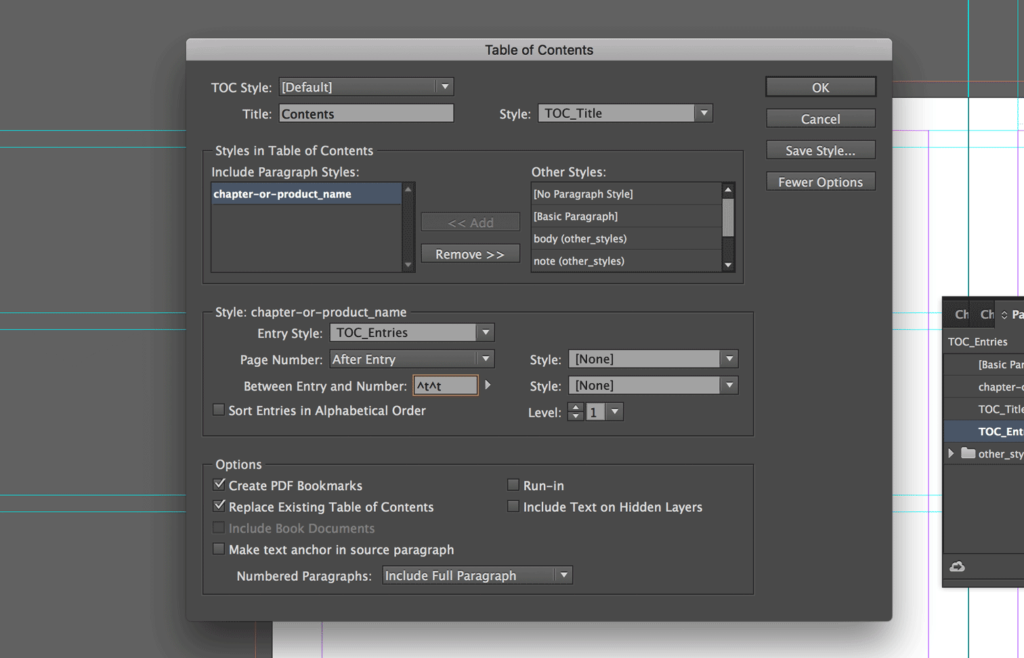 How To Get Dots In Table Of Contents Indesign Brokeasshome