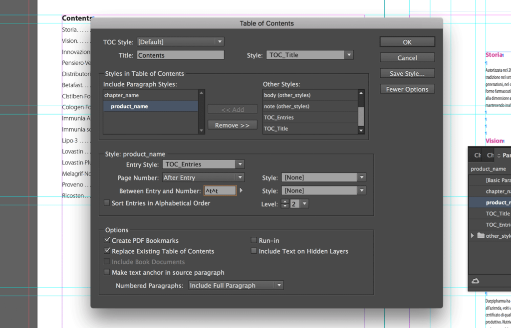 How To Create Table Of Contents In Adobe Indesign Brokeasshome