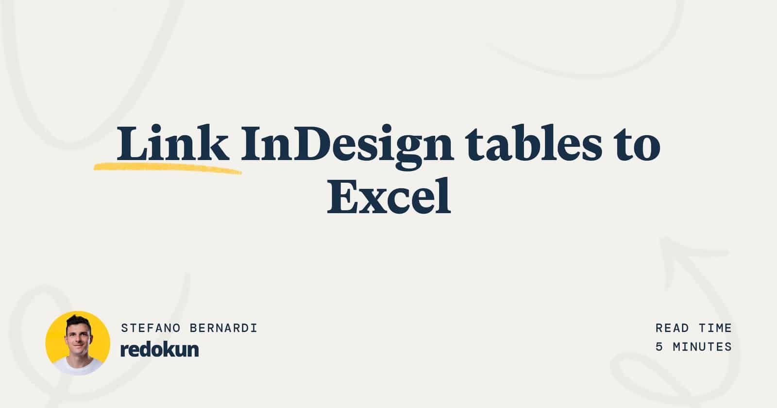 Link InDesign tables to Excel | Redokun Blog