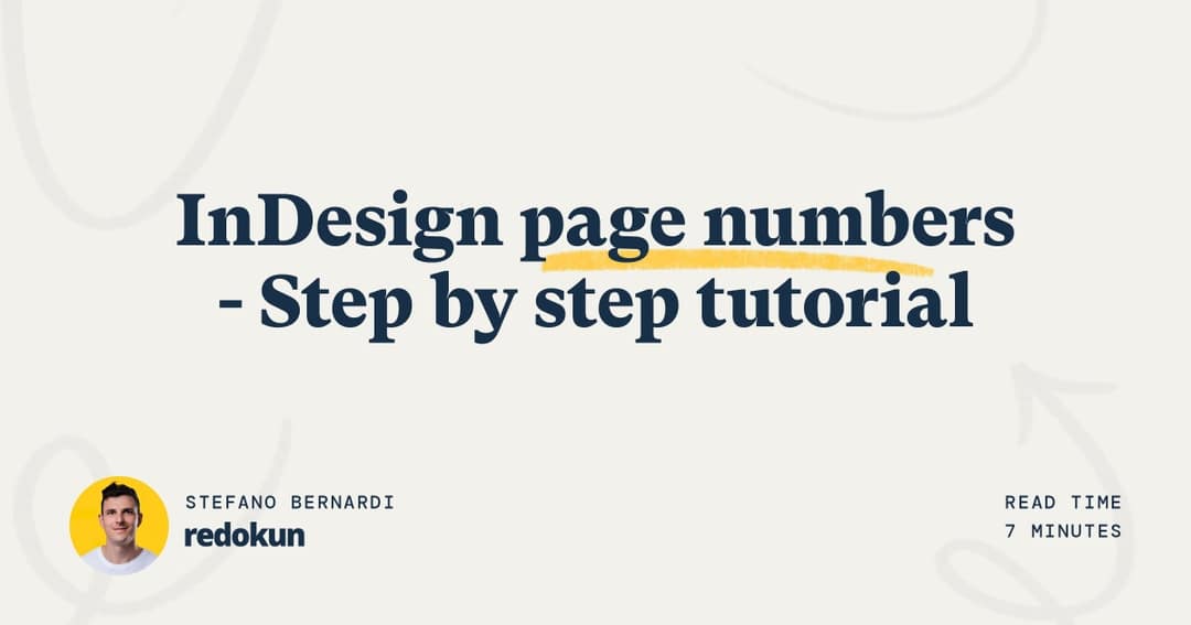 InDesign page numbers - Step by step tutorial | Redokun Blog