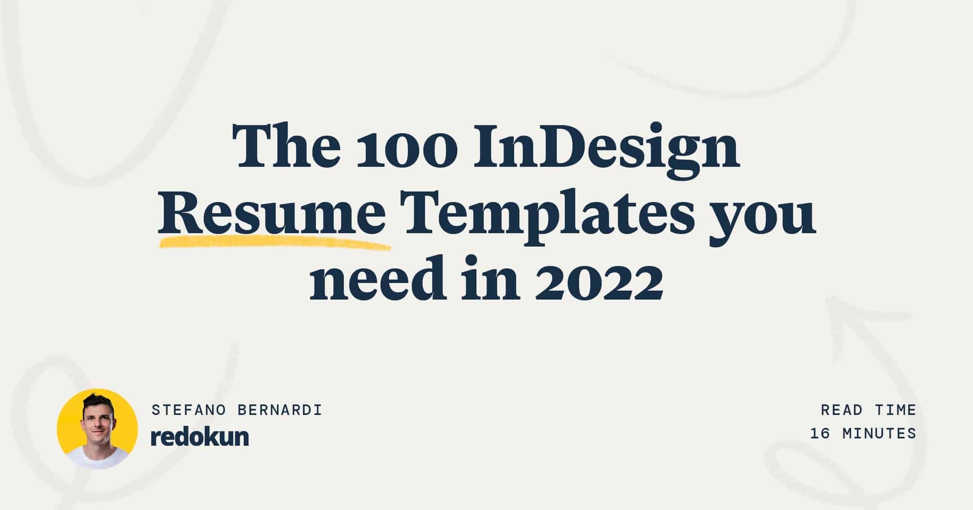 The 100 InDesign Resume Templates You Need in 2023 | Redokun Blog