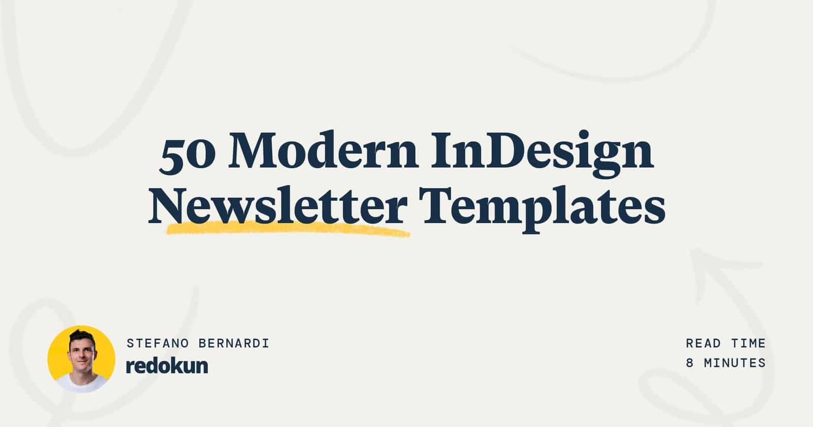 50 Modern InDesign Newsletter Templates | Redokun Blog