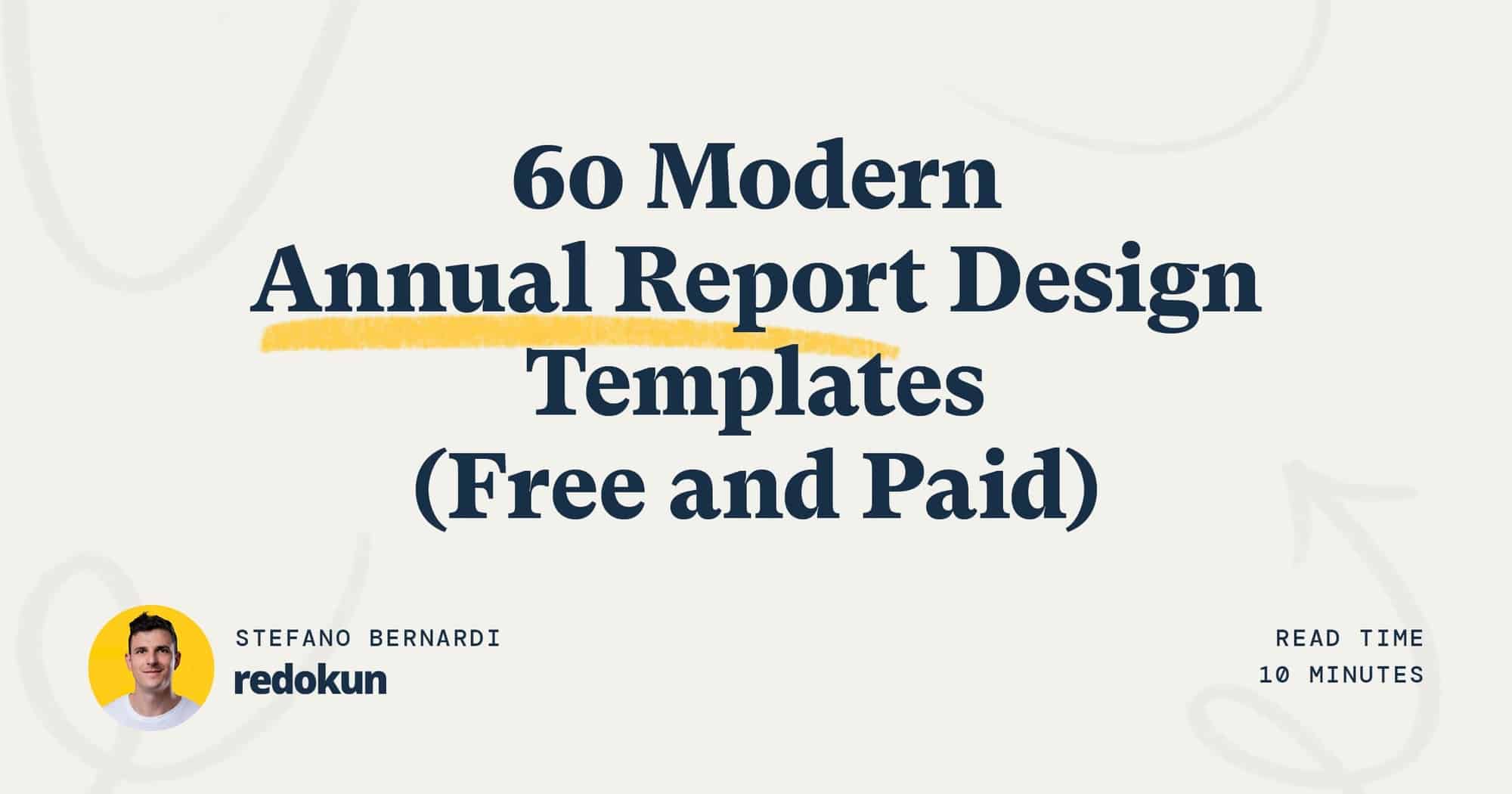 60 Modern Annual Report Design Templates [Free and Paid] | Redokun Blog