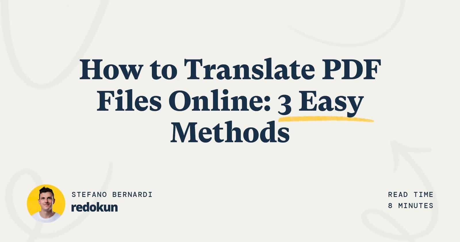 How to Translate PDF Files Online: 3 Easy Methods | Redokun Blog