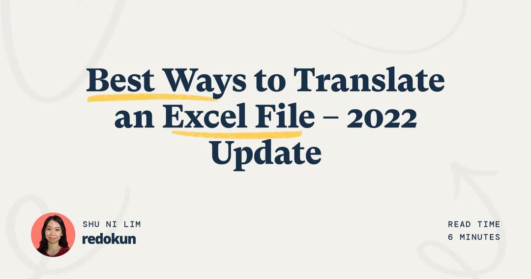 Best Ways to Translate an Excel File (2023 Update) | Redokun Blog
