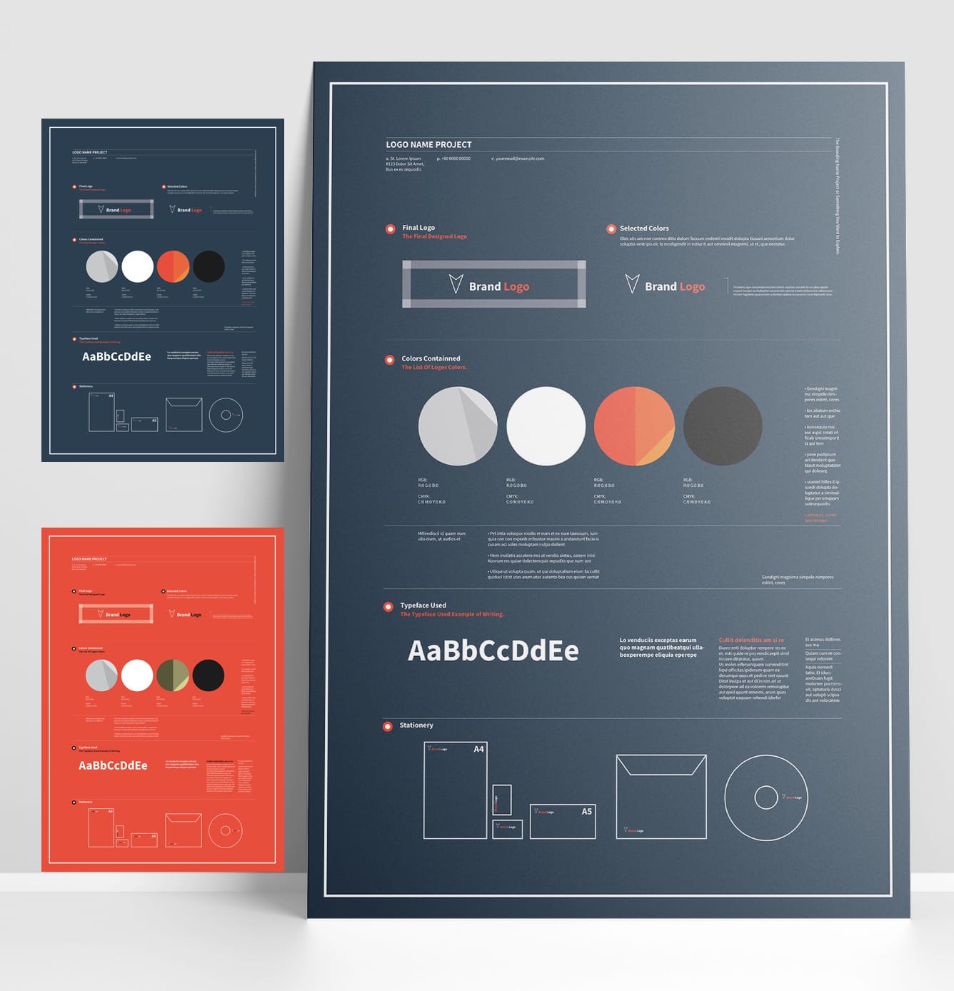One Page Brand Guidelines Template