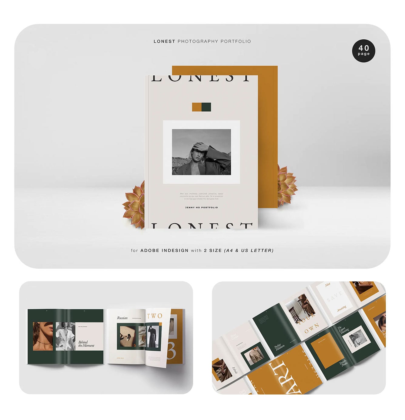 60 Best InDesign Portfolio Templates (2023) | Redokun Blog