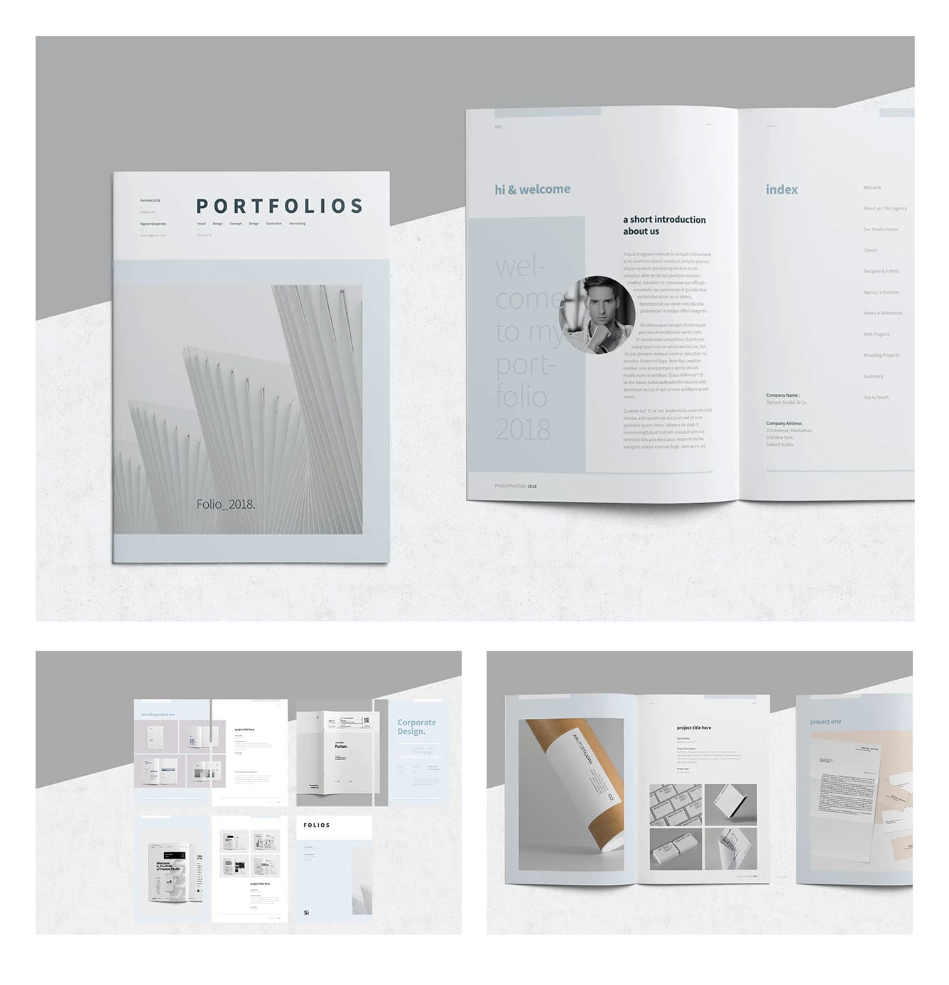 60 Best InDesign Portfolio Templates (2023) | Redokun Blog