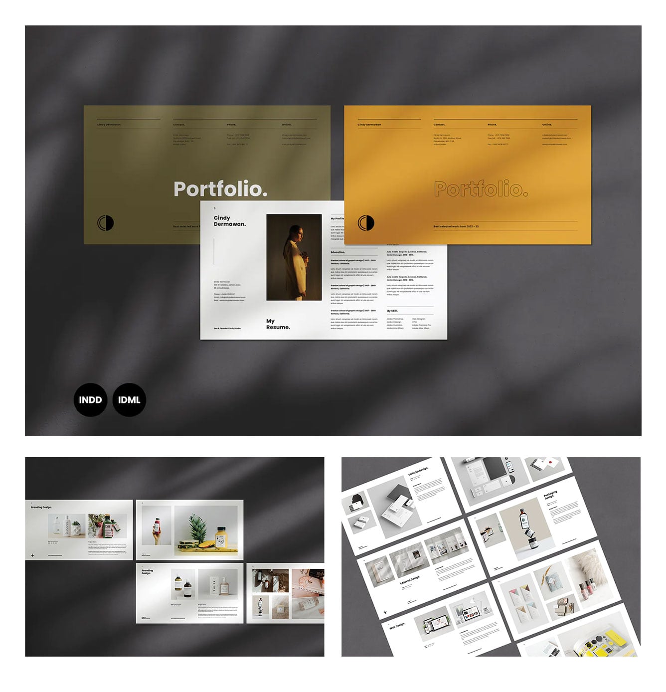 60 Best InDesign Portfolio Templates (2023) | Redokun Blog