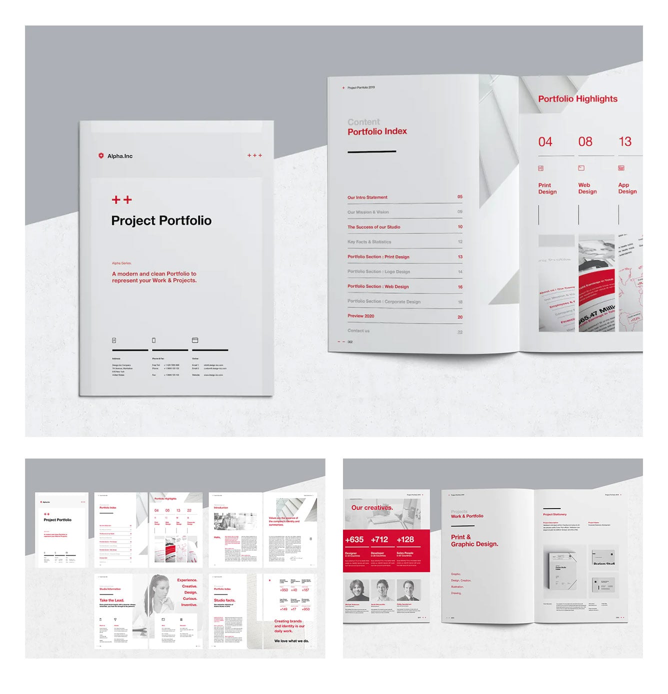 60 Best InDesign Portfolio Templates (2023) | Redokun Blog